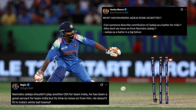 "This should be Ravindra Jadeja's last ODI" - Fans lash out at veteran ...