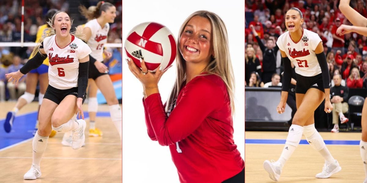 Harper Murray, Laney Choboy, and other Nebraska volleyball players ...