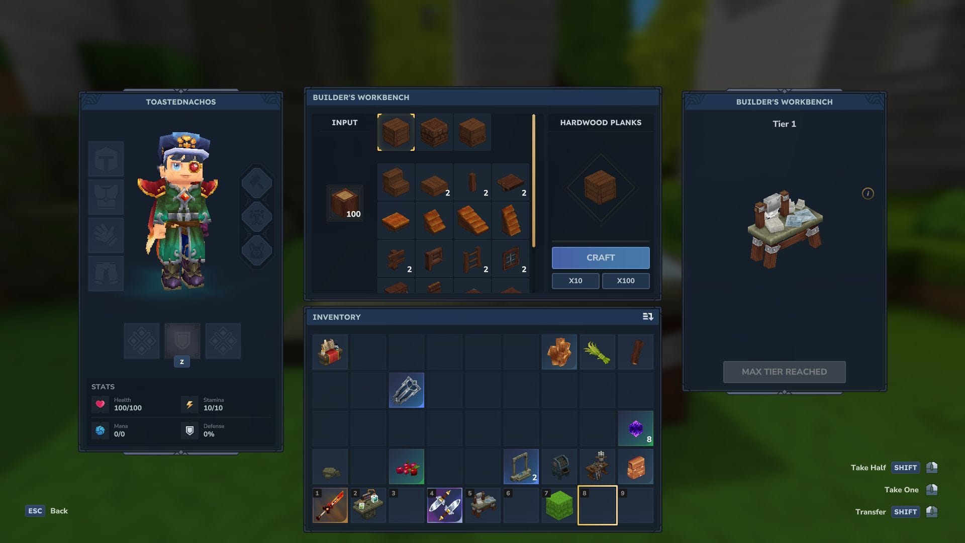 How to make and use Builder's Workbench in Hytale