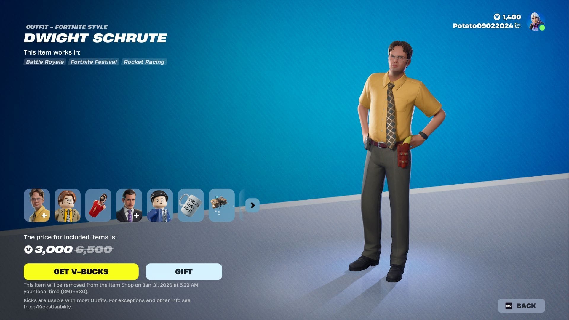How to get The Office skins in Fortnite: Dwight Schrute and Michael Scott