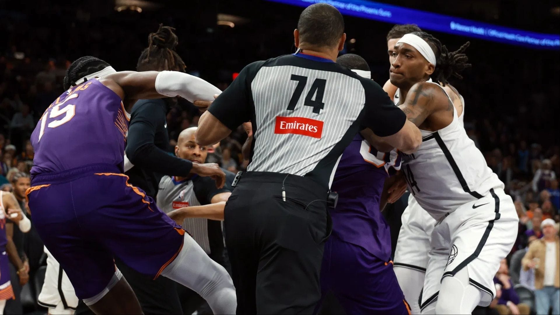 WATCH: Massive Brawl Breaks Out During Nets vs. Suns Game as Assistant ...