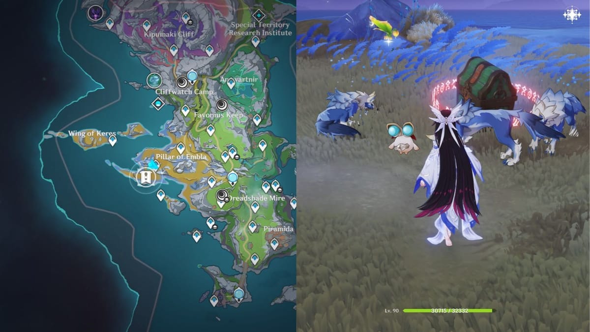 Genshin Impact: Precious and Remarkable chest locations in Wavechaser Plain