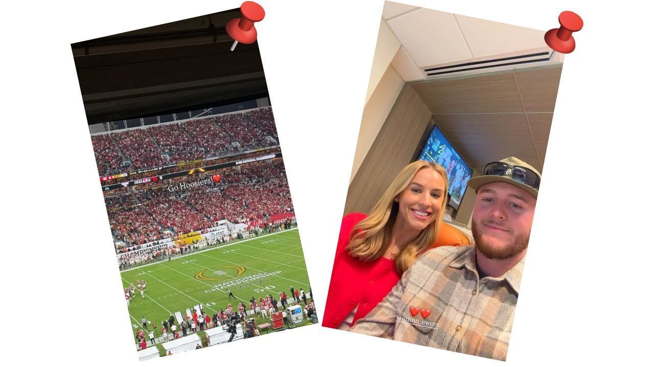 Quinn Ewers sneaks in date night with GF Mady Barnes at Hoosiers vs ...