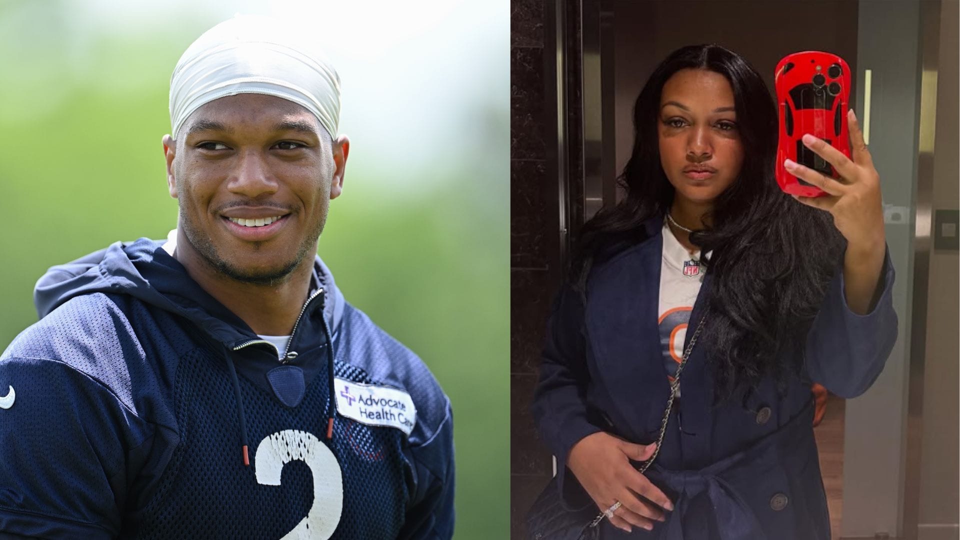 DJ Moore locks lips with wife Rae in unseen picture as she shares warm ...