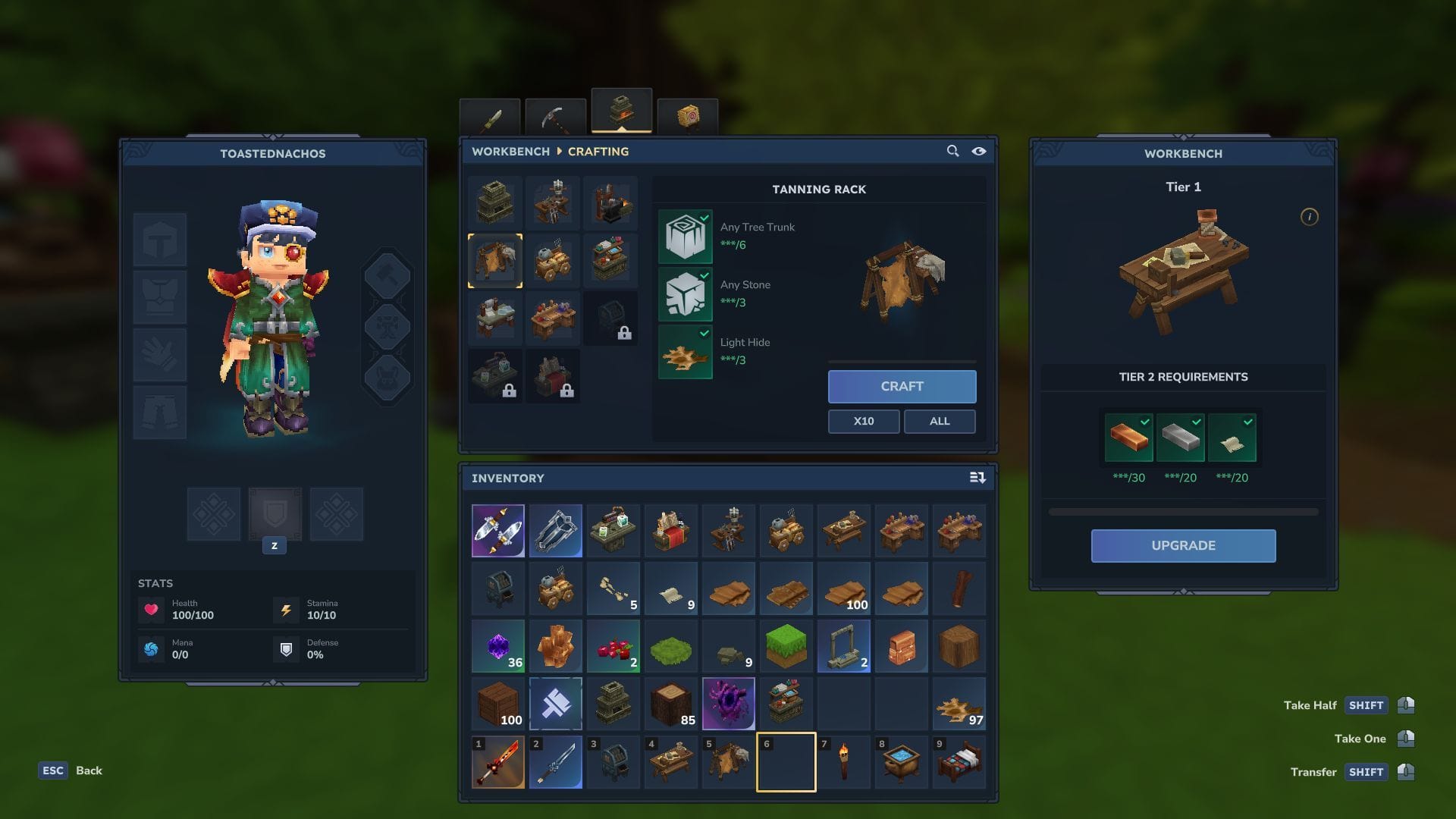 How to make and use Tanning Rack in Hytale