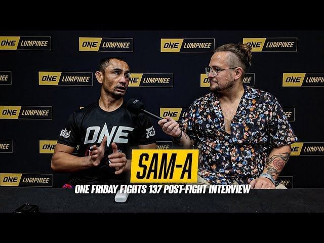 ONE Championship: "I really pushed hard" - Sam-A Gaiyanghadao says ...