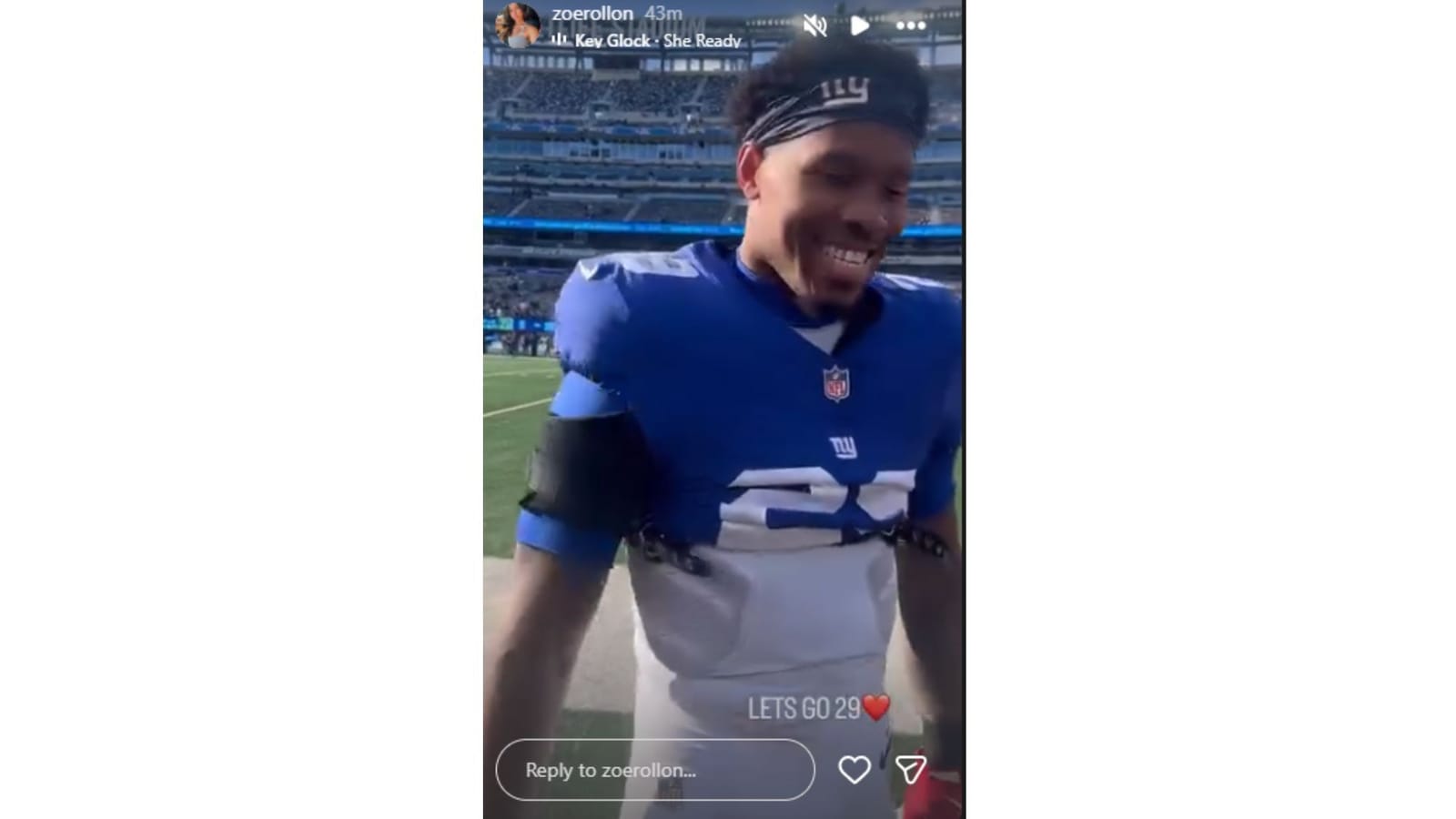 Tyrone Tracy Jr's gf Zoe drops 3-word message for Giants RB from ...