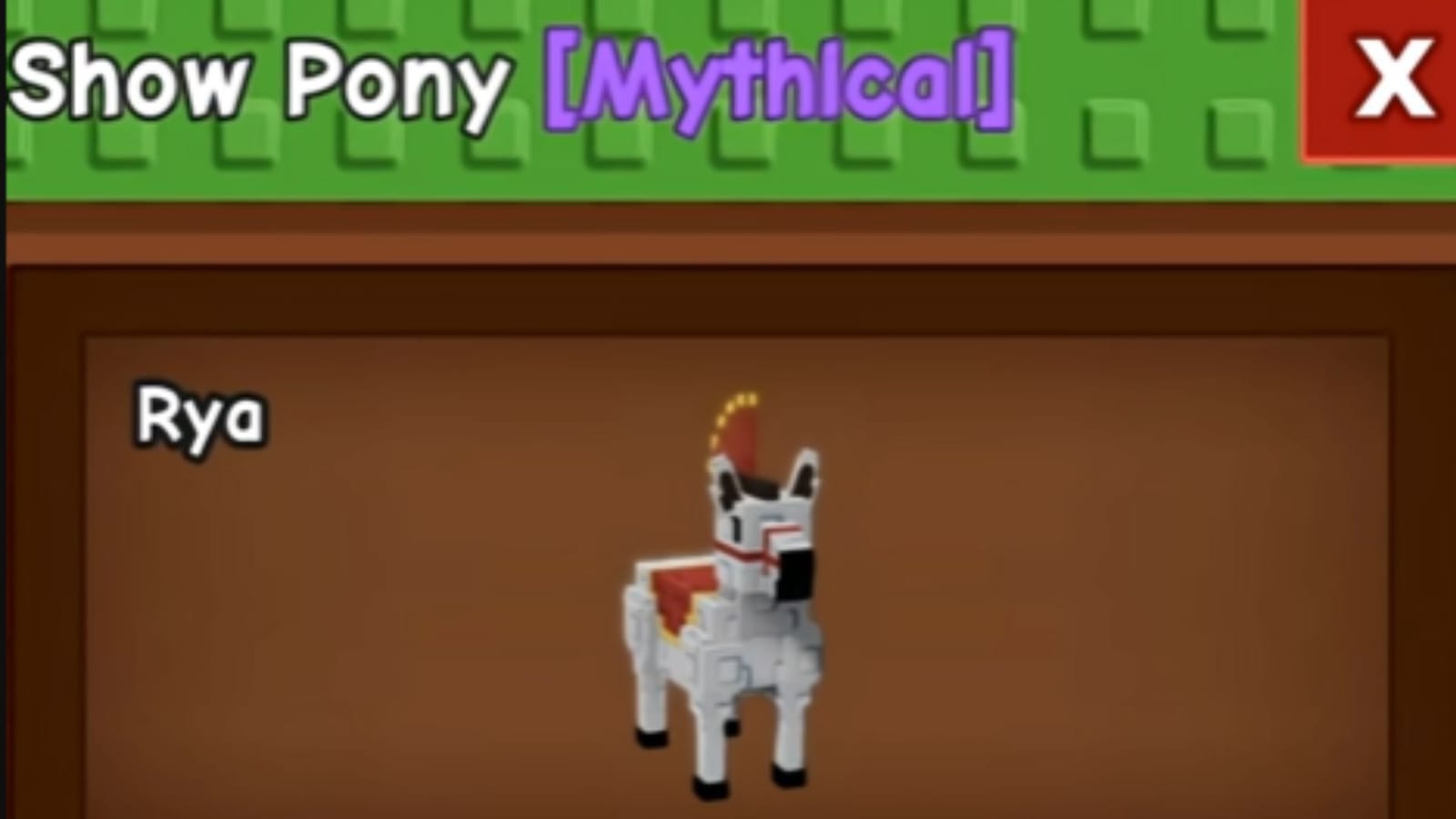 Grow a Garden Show Pony guide