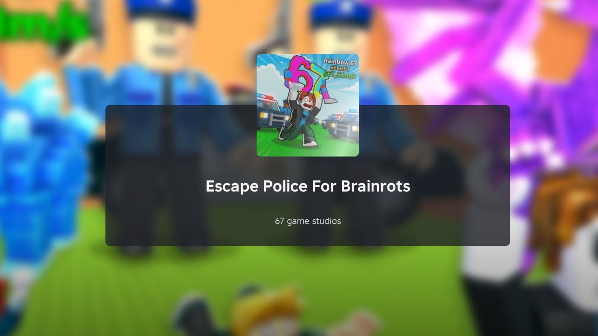 Escape Police For Brainrots Rebirth guide