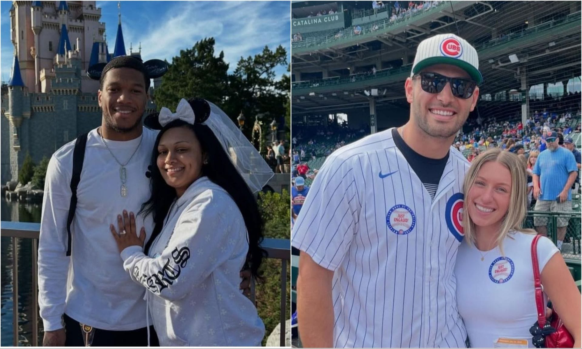 Cole Kmet's wife Emily swoons over DJ Moore's wife Rae trolling Packers ...