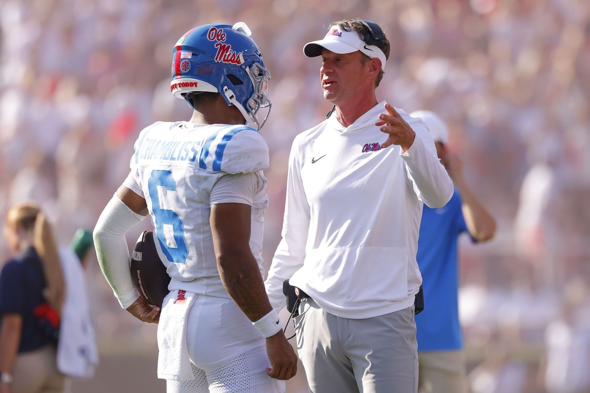Ole Miss star QB Trinidad Chambliss snubs Lane Kiffin from his ...