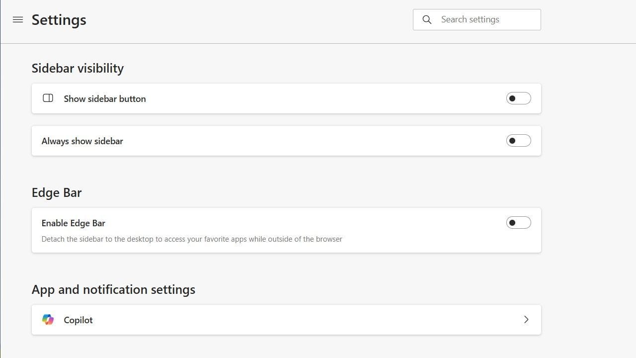 How to hide Copilot icon in Microsoft Edge's toolbar