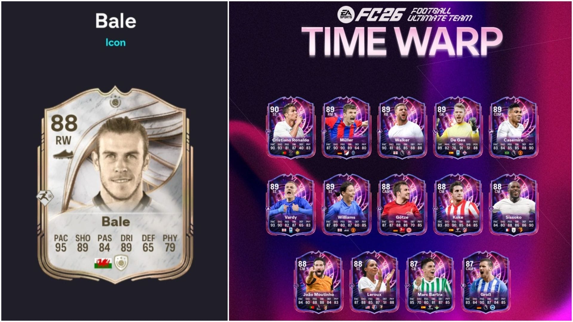 EA FC 26 Gareth Bale Base Icon SBC: All tasks and cheapest solutions