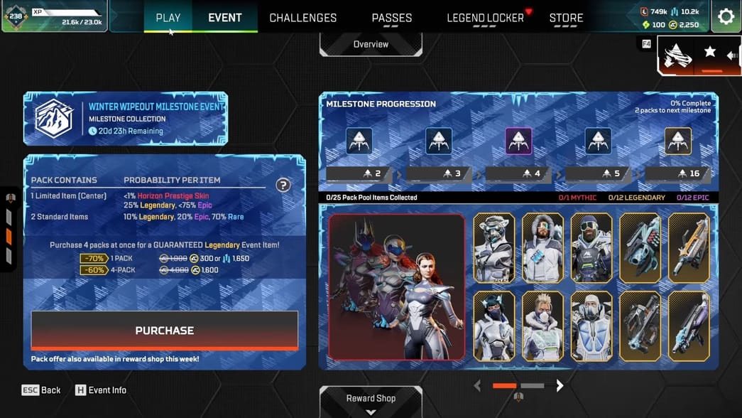 Horizon Stellaris Prestige skin in Apex Legends: All variants and how ...