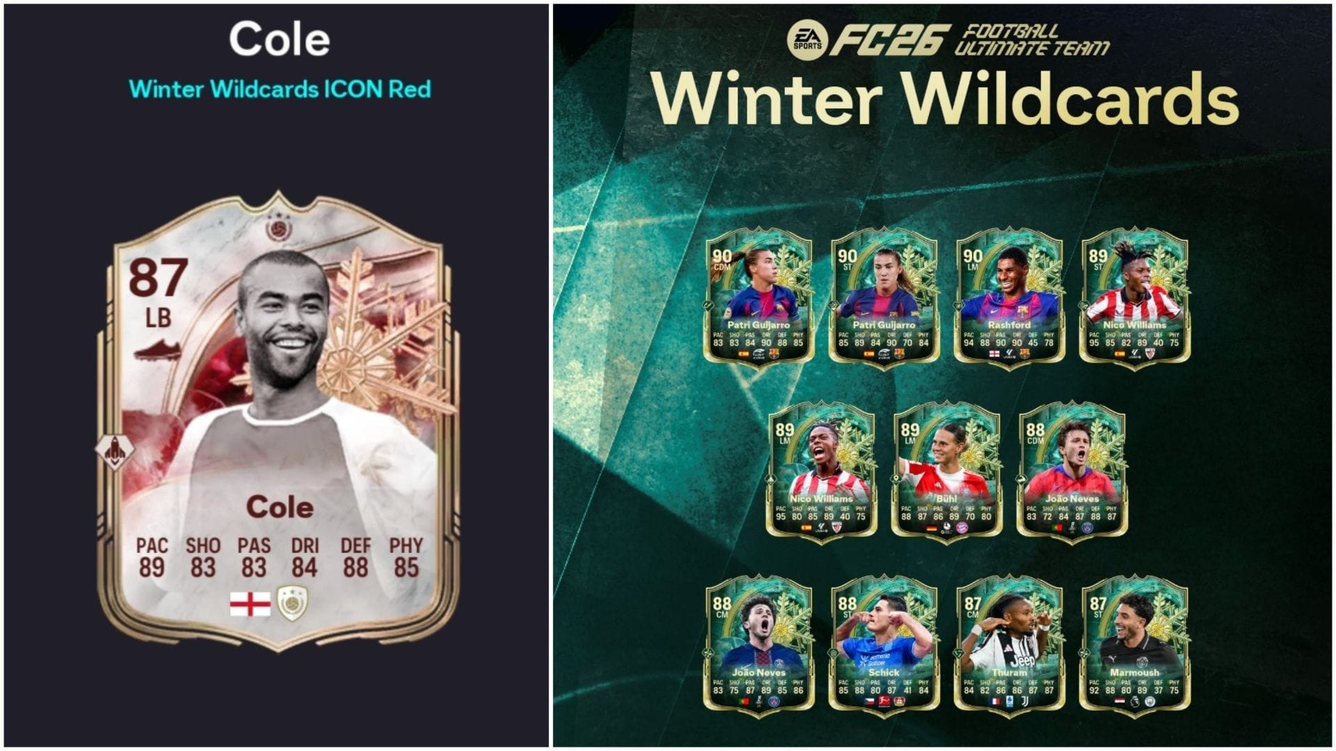 EA FC 26 Ashley Cole Winter Wildcards Icon SBC: All tasks and cheapest ...