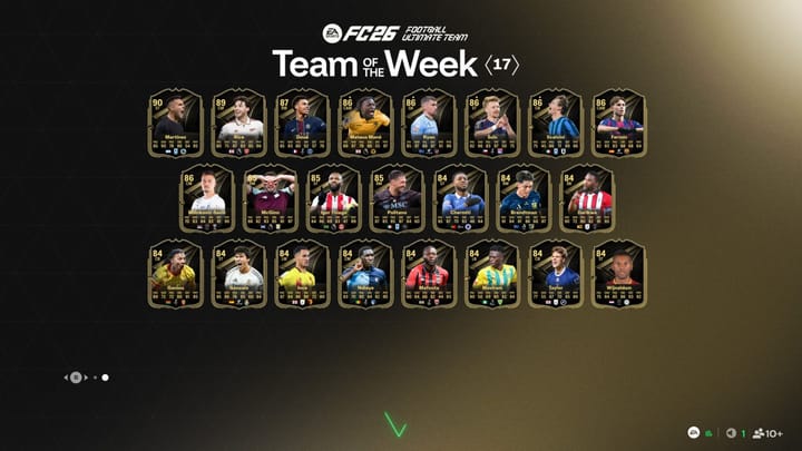 EA FC 26 TOTW 17 revealed, Lautaro Martinez and Declan Rice headline ...