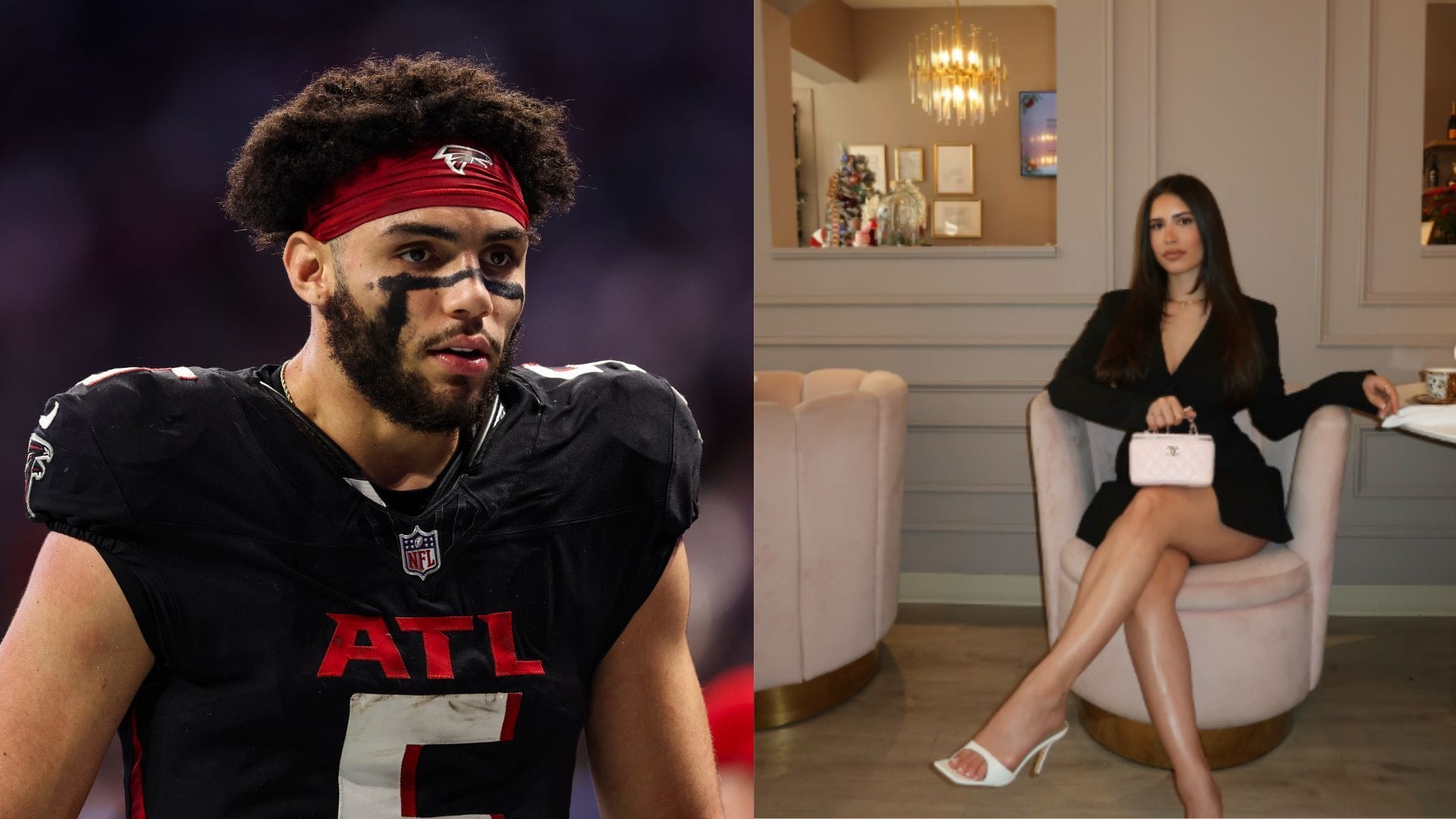 Drake London’s girlfriend Sofia shows Falcons pride in statement red ...