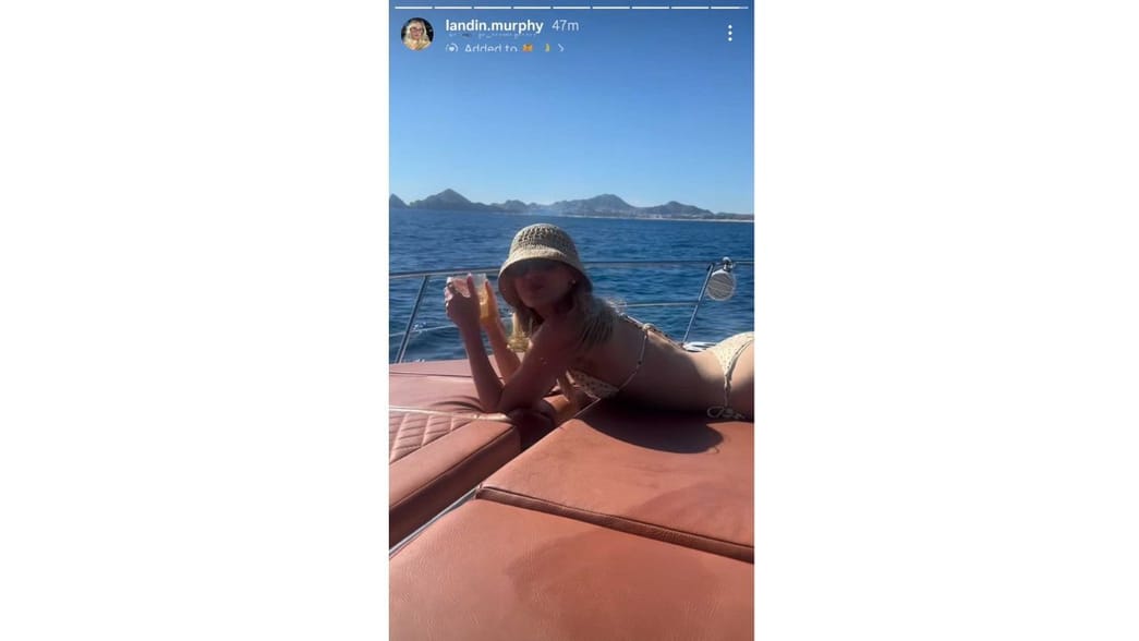 Patrick Murphy's wife Landin dons polka-dot bikini on sun-soaked ...