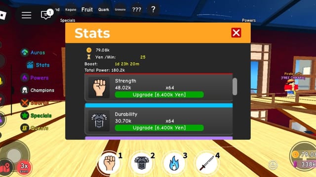 All Training Areas in Anime Fighting Simulator Endless