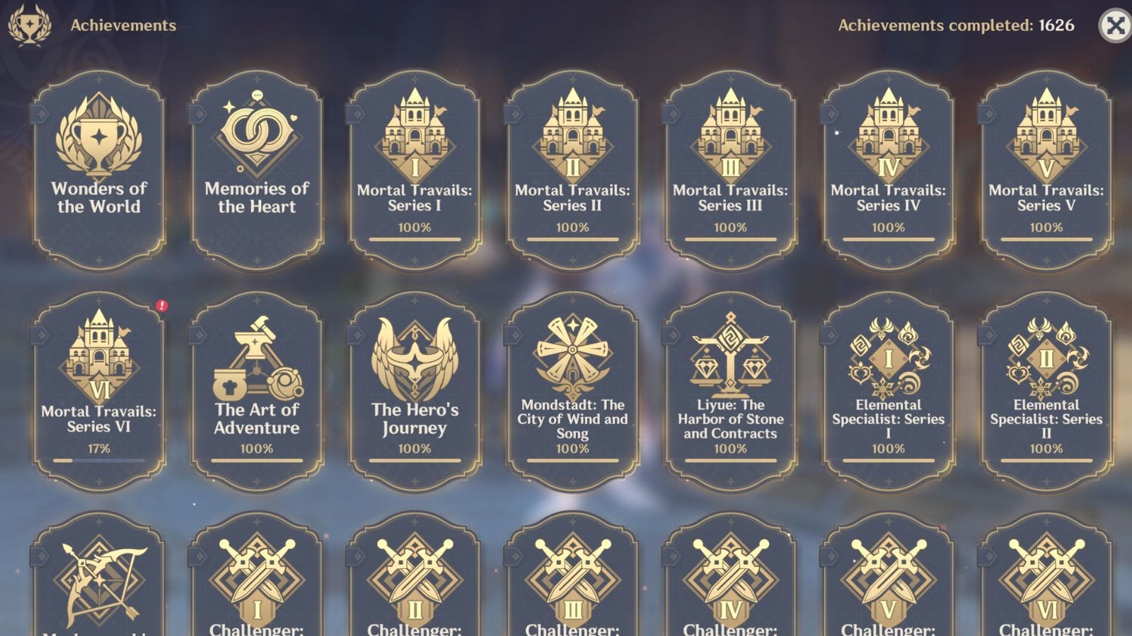 Genshin Impact Luna IV achievements list