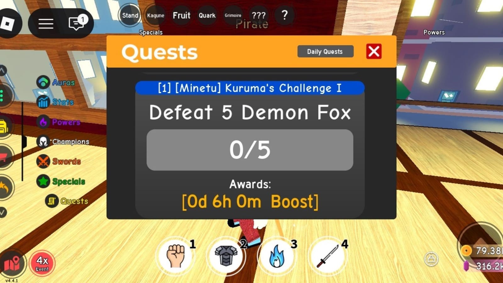 Anime Fighting Simulator Endless Minetu quest guide