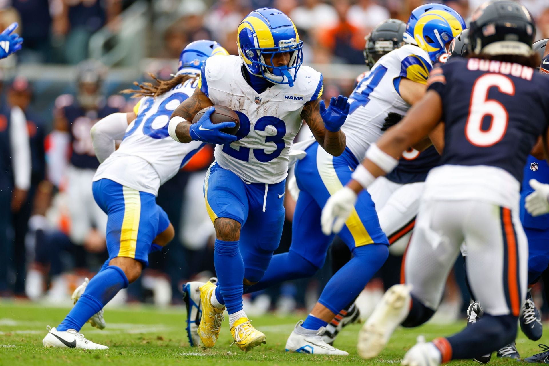 Chicago Bears vs. Los Angeles Rams projected starting lineup and depth ...