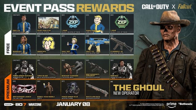Fallout x Call of Duty Event in Black Ops 7 and Warzone: All rewards ...