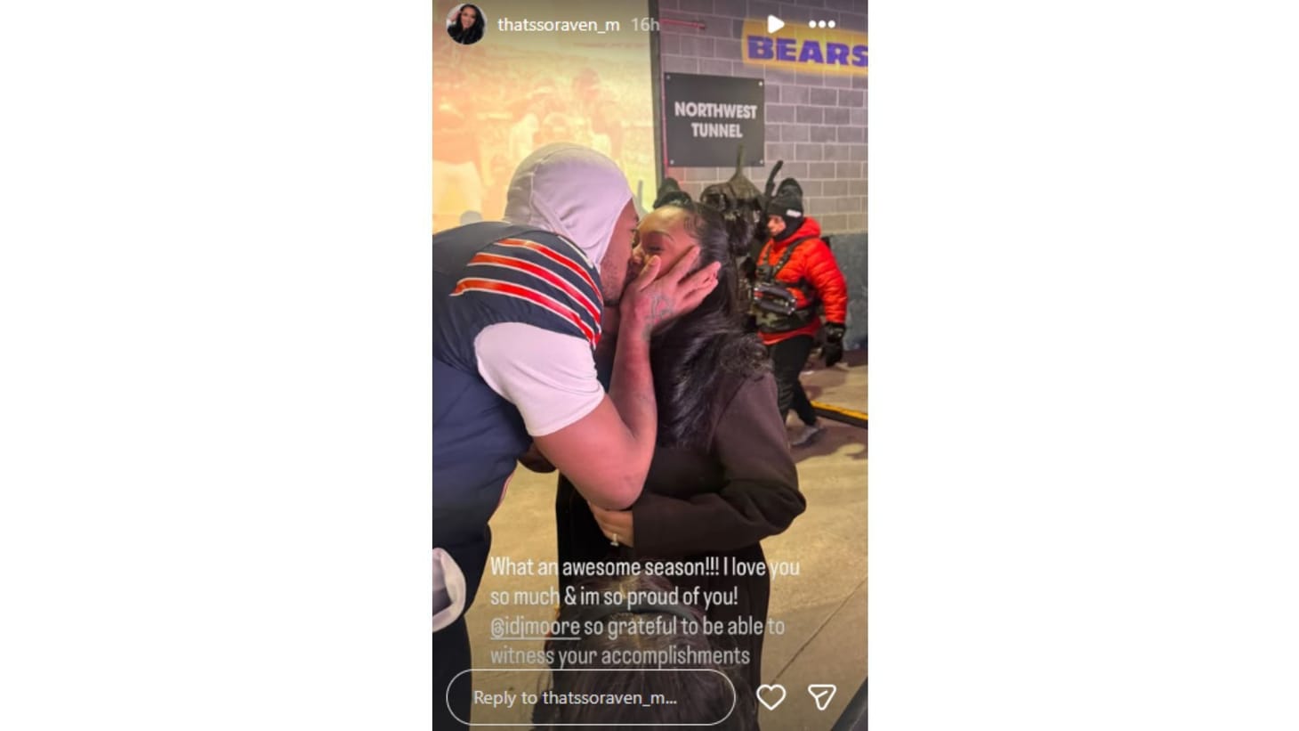 DJ Moore locks lips with wife Rae in unseen picture as she shares warm ...