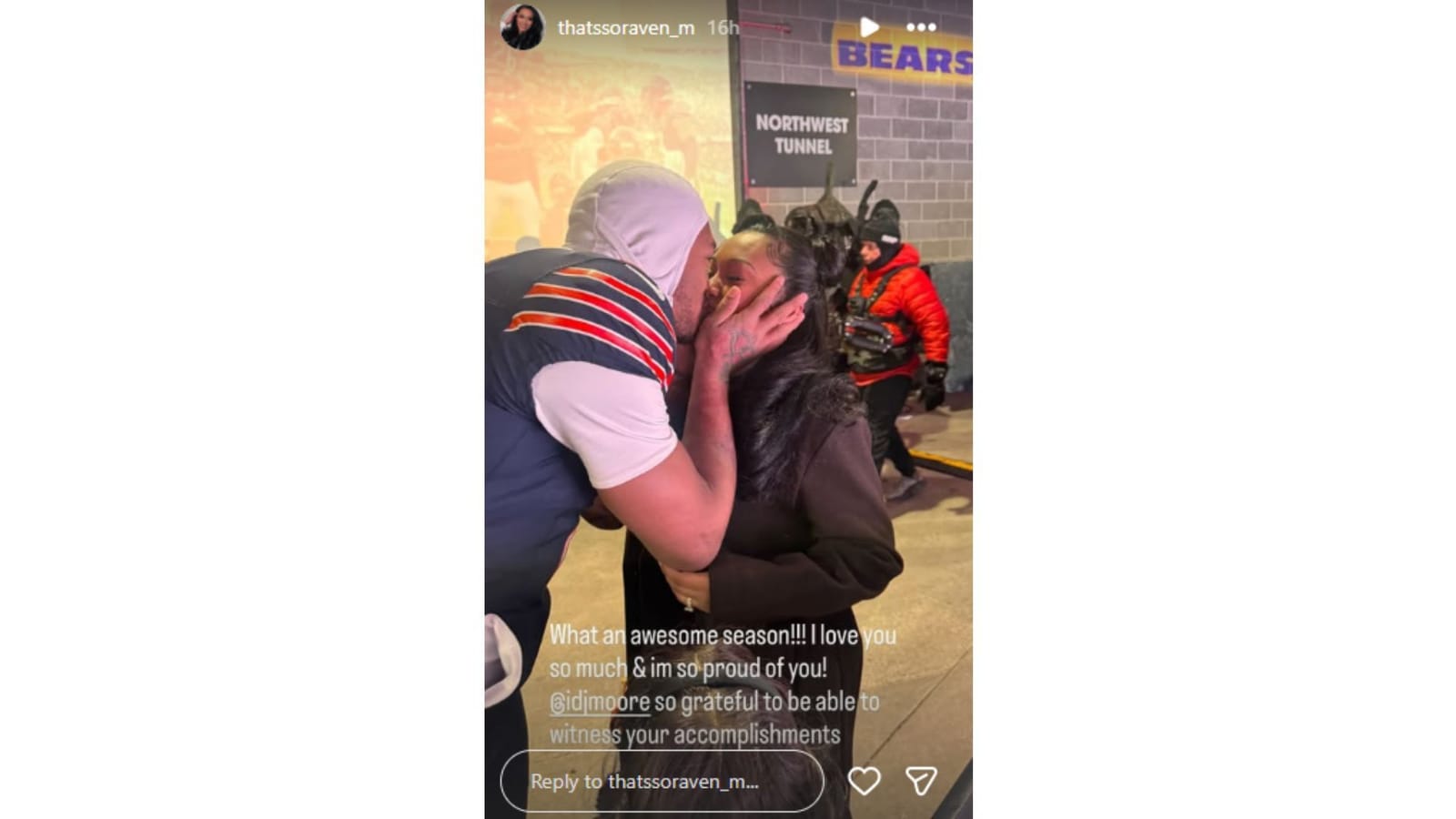 DJ Moore locks lips with wife Rae in unseen picture as she shares warm ...