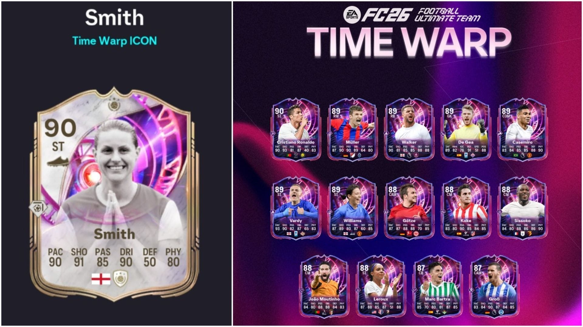 EA FC 26 Kelly Smith Time Warp Icon SBC: All tasks and cheapest solutions