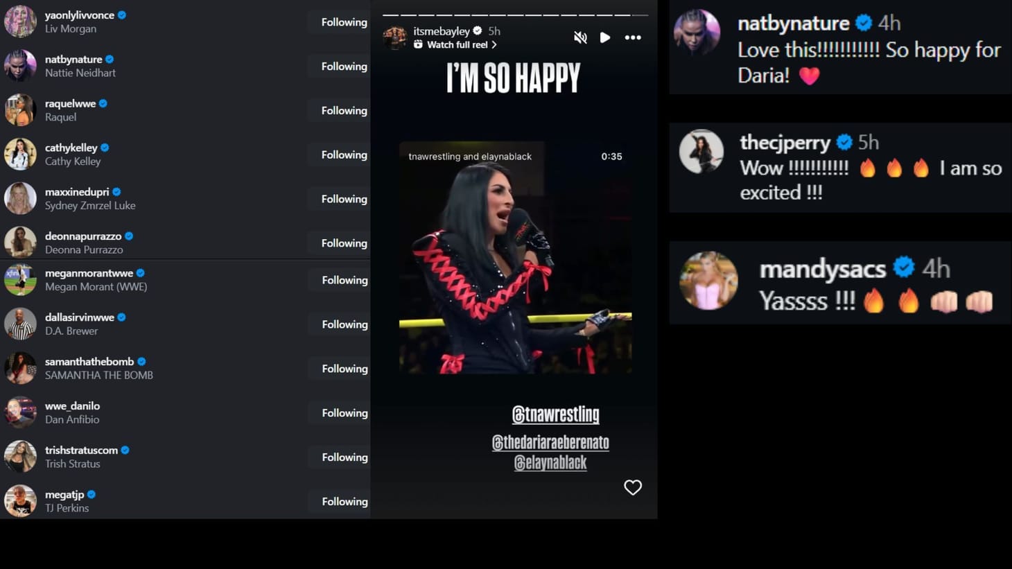 Liv Morgan, Trish Stratus, Bayley, and others react after retired ...