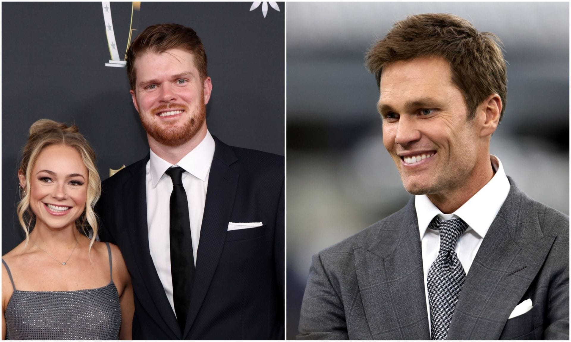 Sam Darnold's fiancée Katie sends 4-word message on matching Tom Brady ...