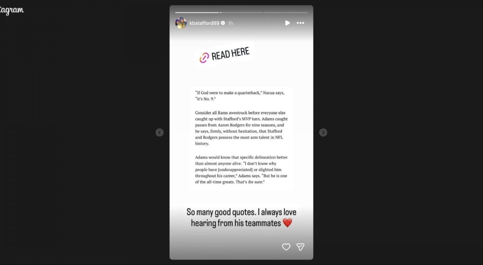 Matthew Stafford's wife Kelly drops heartfelt reaction after Puka Nacua ...