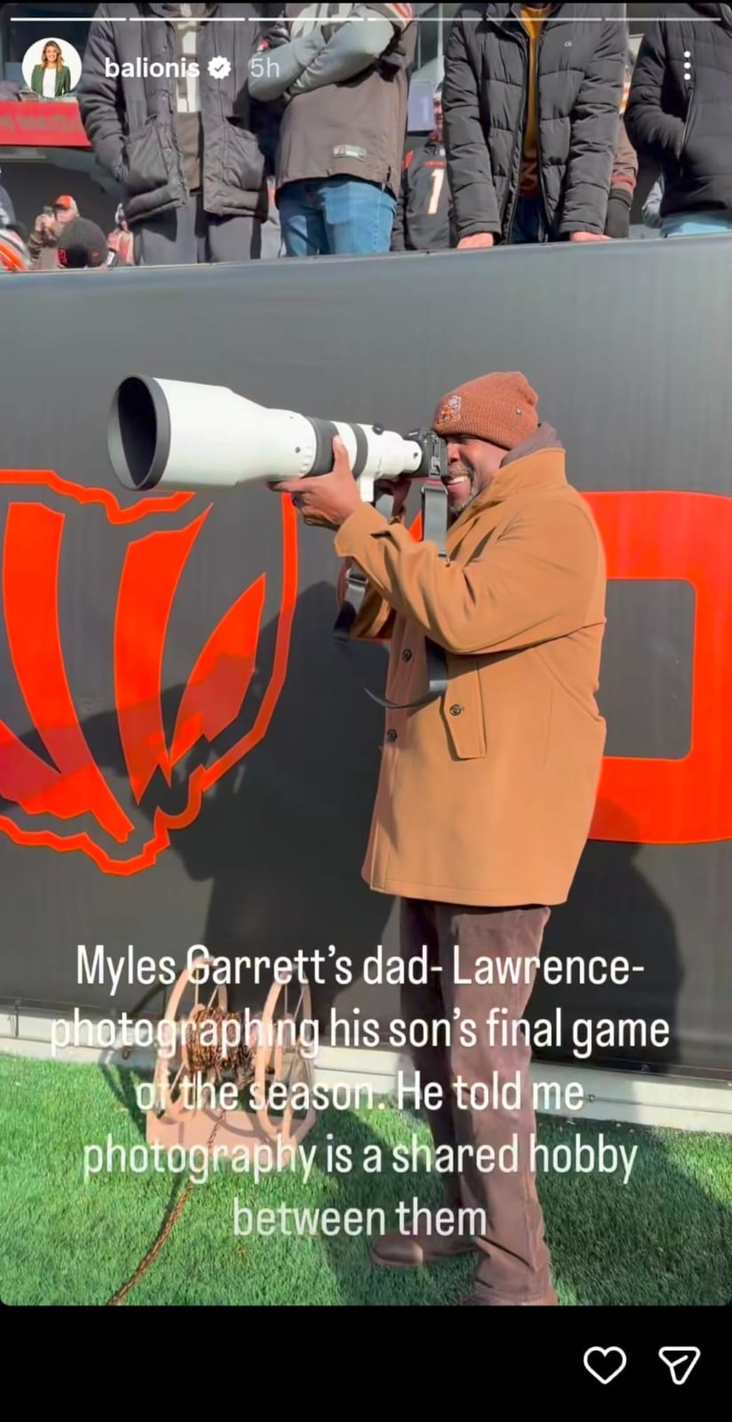 "NFL is the best" - Amanda Balionis left amazed after Myles Garrett ...