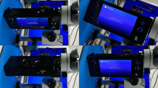 Modder converted PS4 Slim into a handheld device with a screen, battery ...