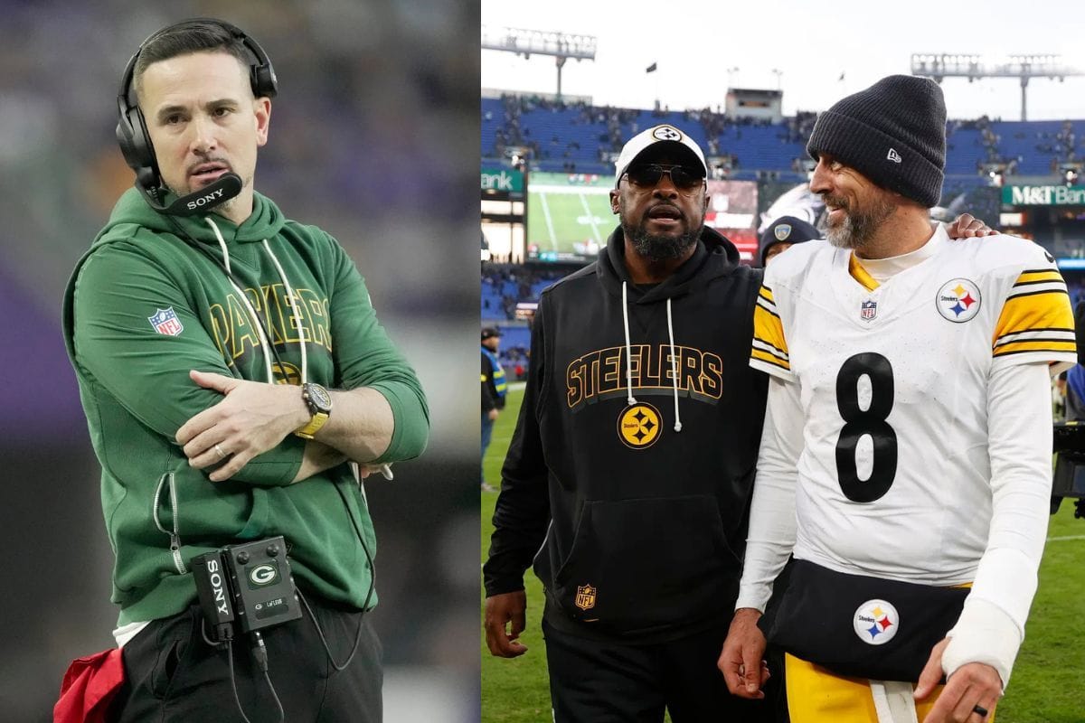 "That's an absolute joke": Aaron Rodgers doesn't hold back on Matt LaFleur and Mike Tomlin being ...