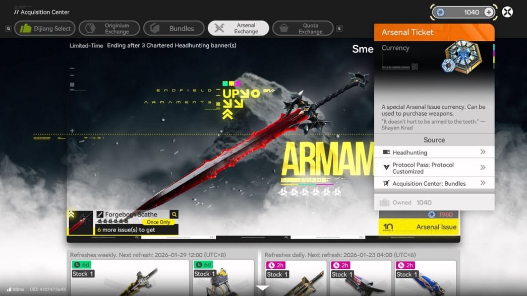 All resources and currencies in Arknights: Endfield explained