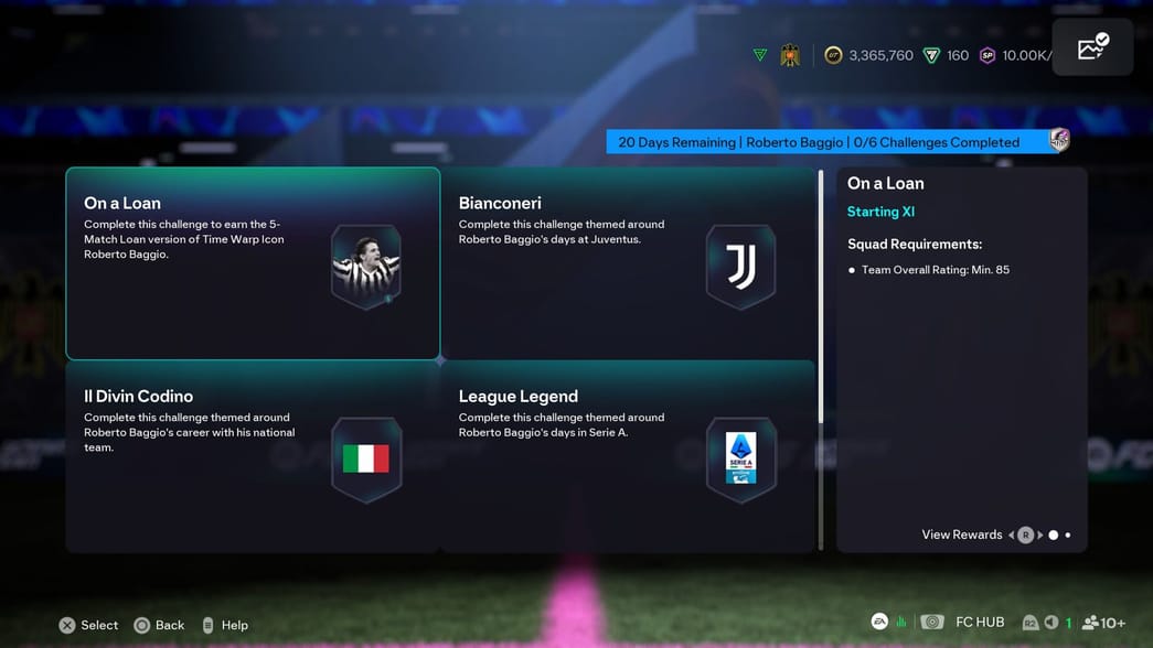 EA FC 26 Roberto Baggio Time Warp Icon SBC: All tasks and cheapest ...