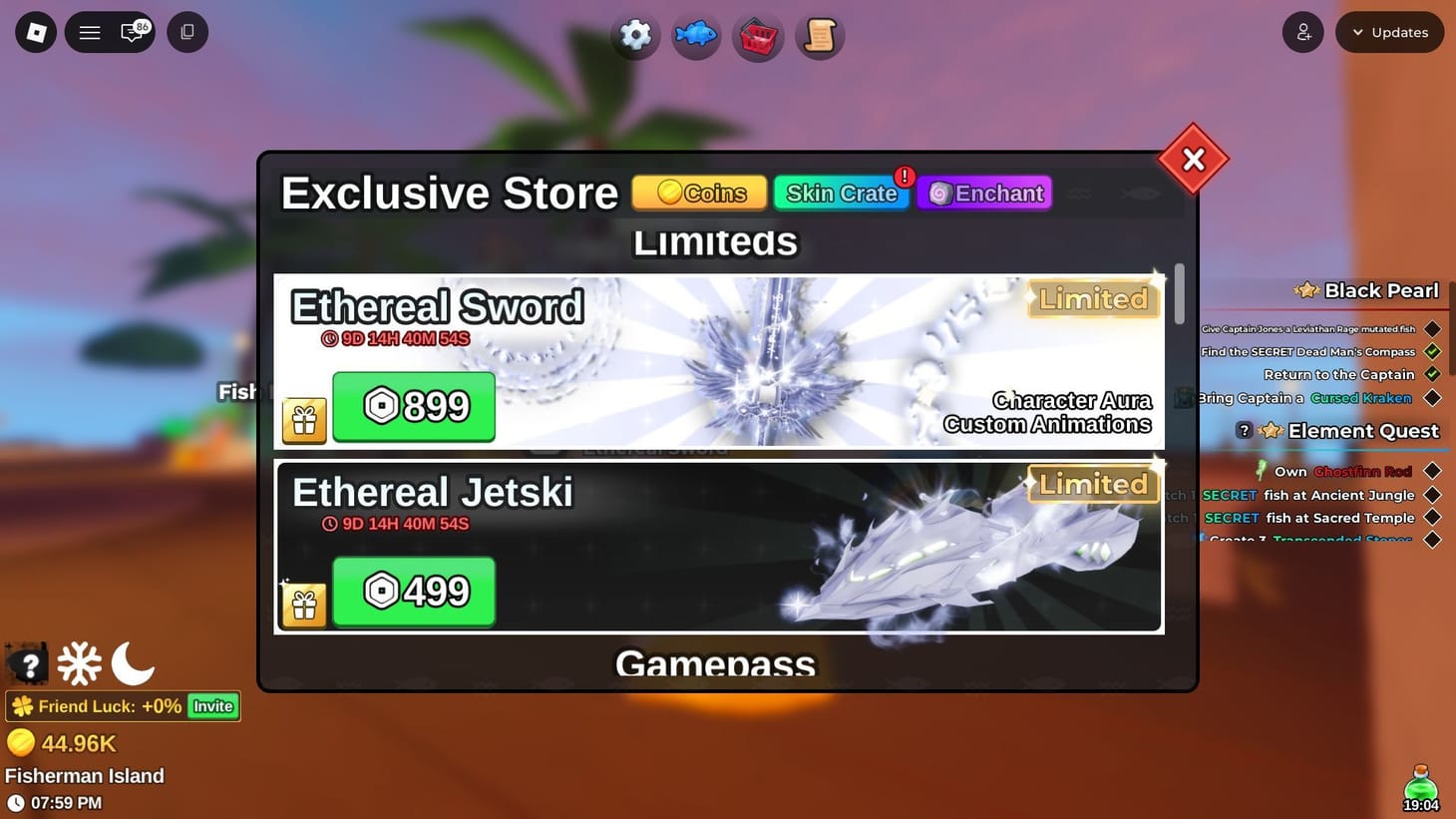 Fish It Ethereal Sword guide