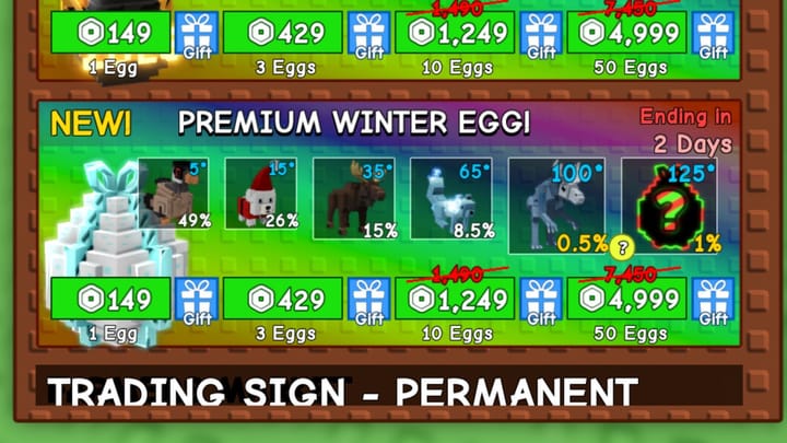 Grow a Garden Premium Winter Egg guide