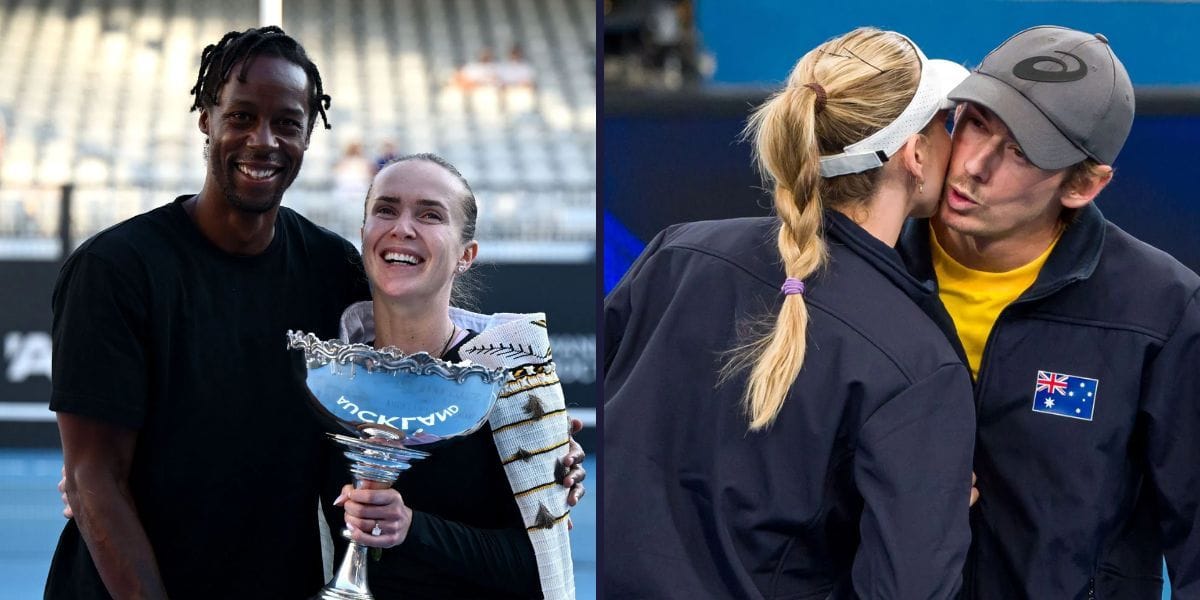 Tennis couples in action at Australian Open 2026 ft. Gael Monfils-Elina ...