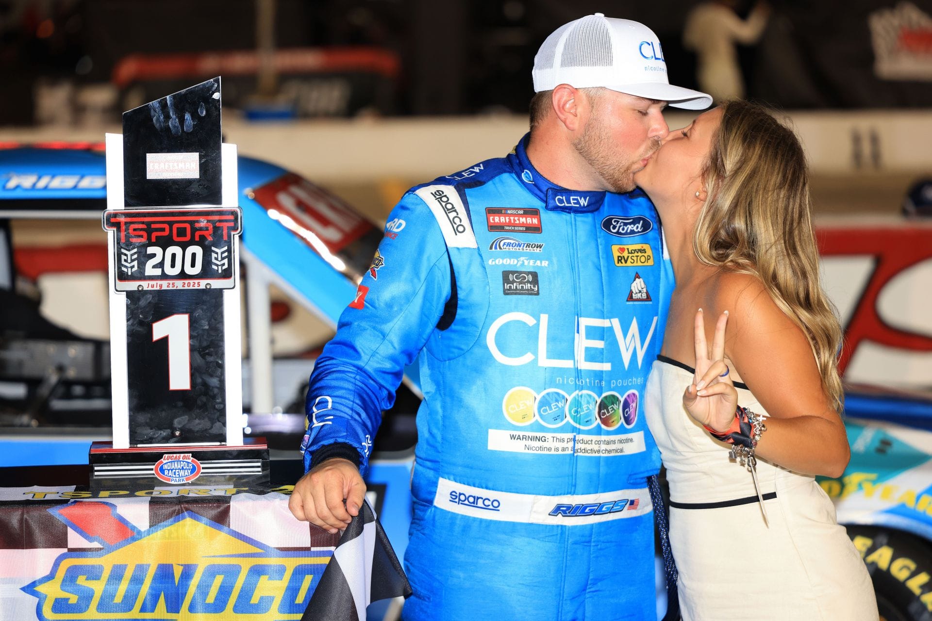 NASCAR's Layne Riggs gets engaged to girlfriend Kristen Piercy in ...