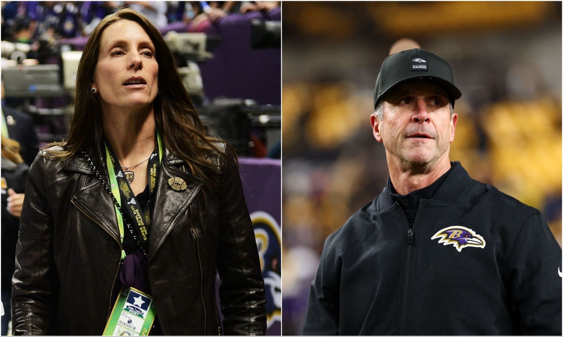 WATCH: John Harbaugh and wife Ingrid go viral arriving at Giants HQ ...