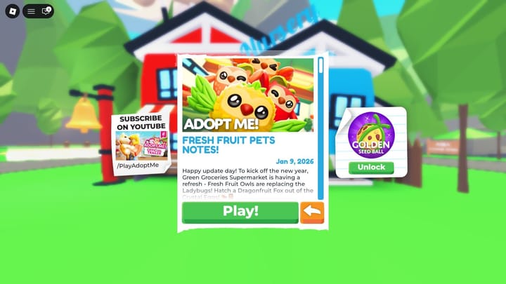 Adopt Me Fresh Fruit Pets update guide
