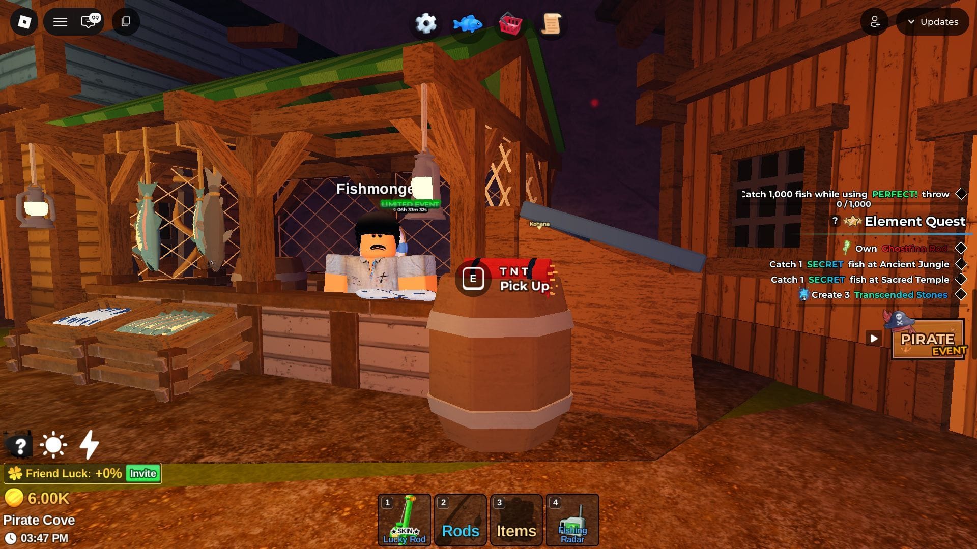 How to find all TNT in Fish It