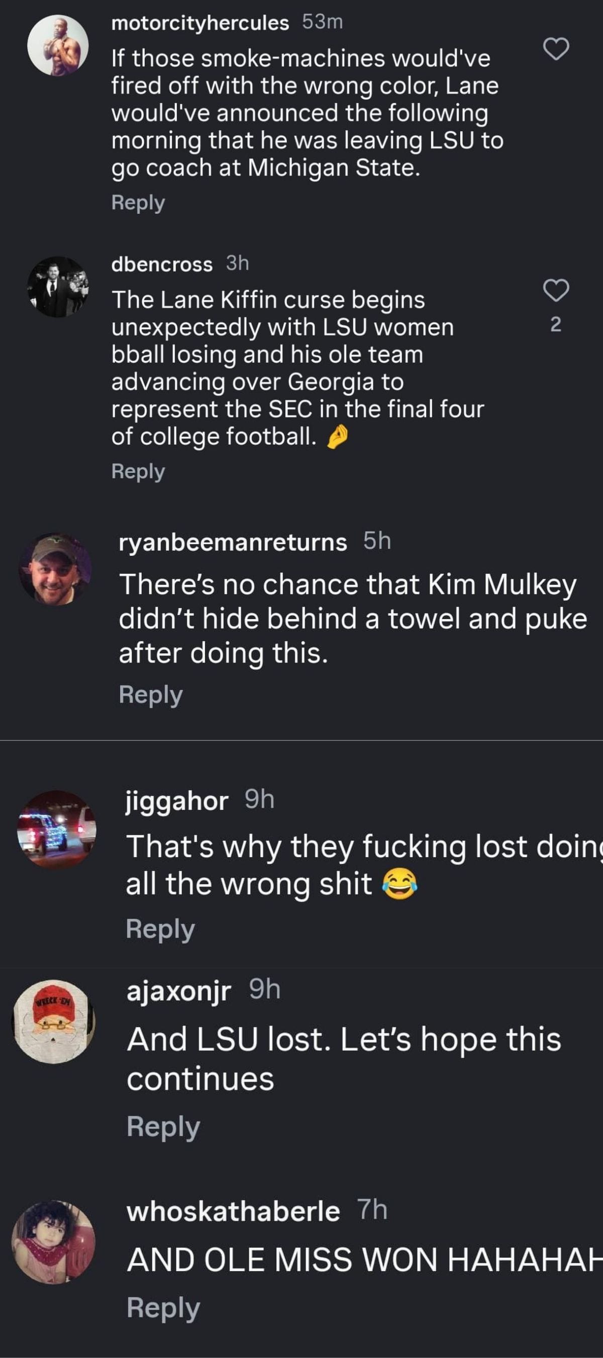 "Lane Kiffin Curse Begins with LSU Losing”: Fans Erupt as Ole Miss’ Ex ...