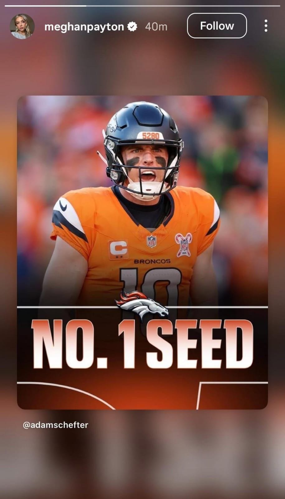 Sean Payton's daughter Meghan reacts to Broncos clinching #1 AFC seed ...