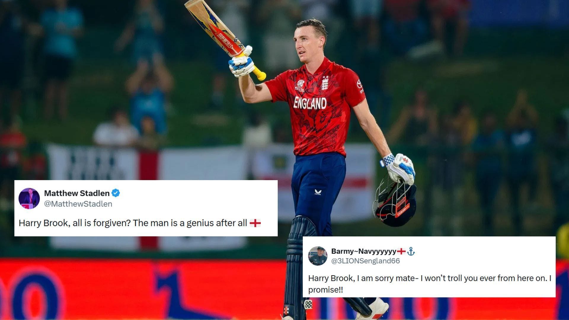 "Single handedly mauled Pakistan" - Fans laud Harry Brook for match ...