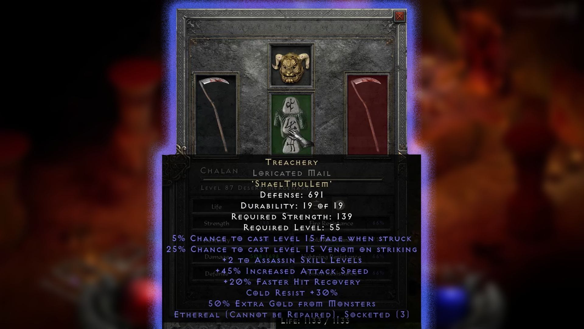 Diablo 2 Resurrected Treachery Runeword: How to get, stats, and best bases