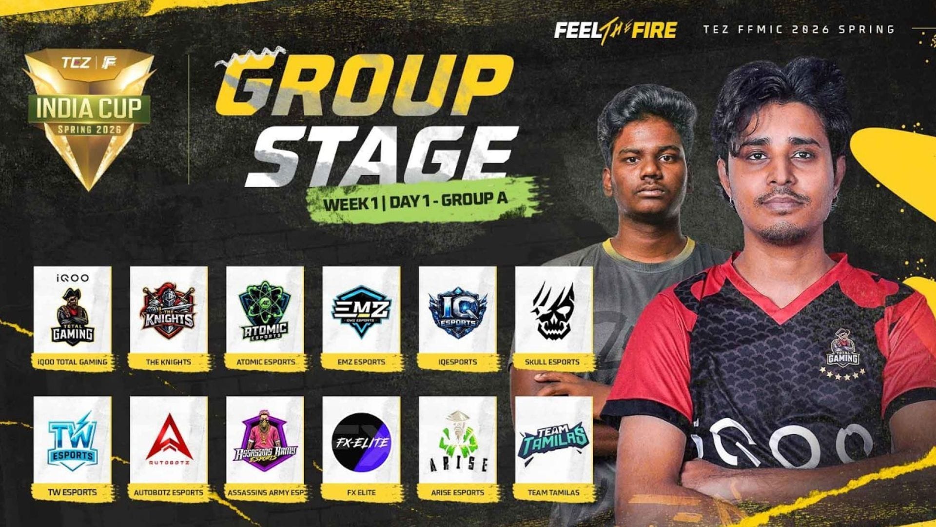 FFMIC 2026 Spring Group Stage Week 1 Day 1: Group, teams, and how to watch